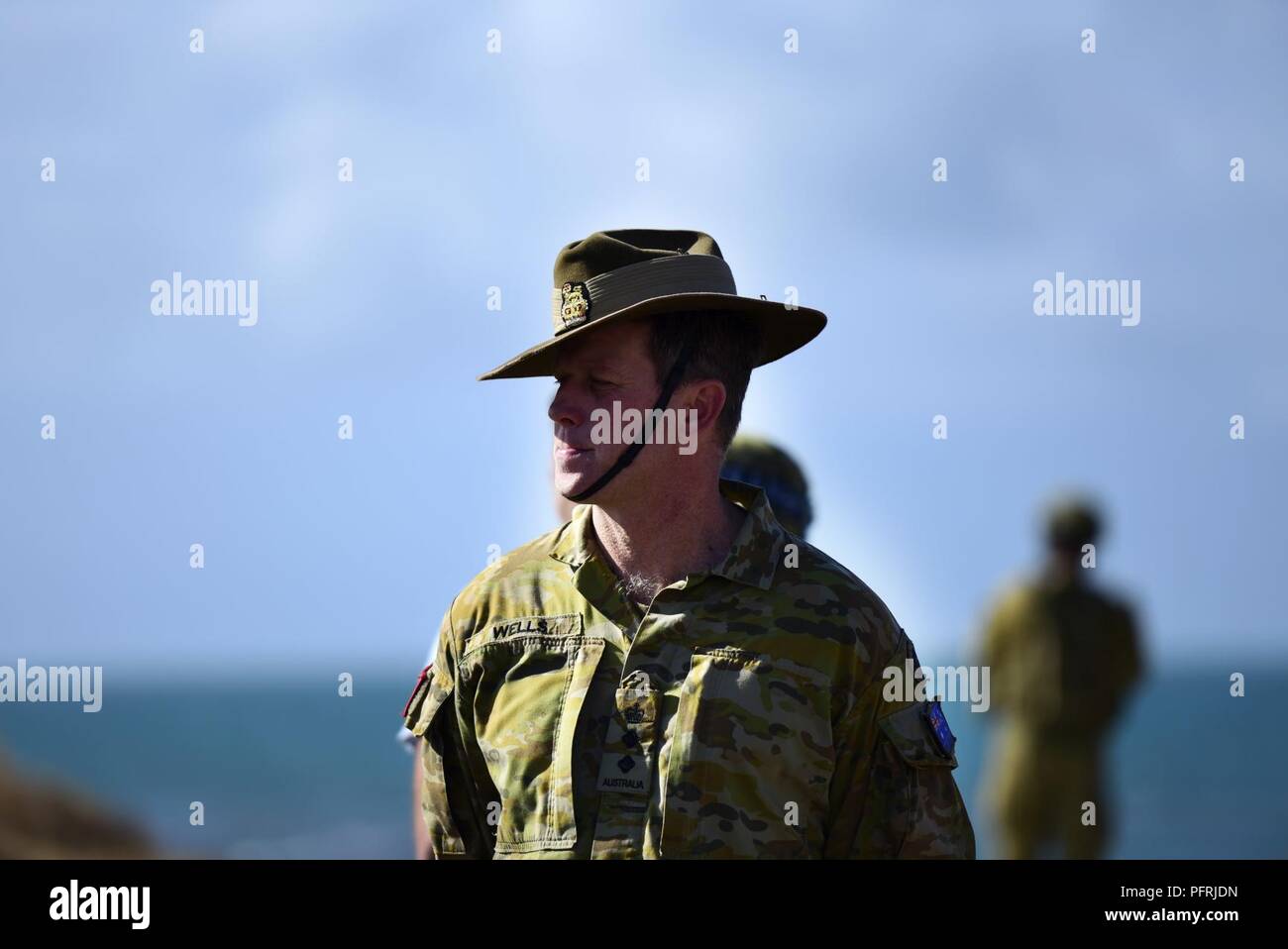 Australian Amphibious Task Group commander of landing forces Col ...