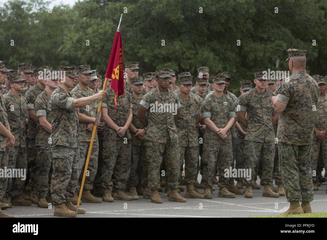 U.S. Marine Corps Lt. Gen. Robert Hedelund, right the commanding ...