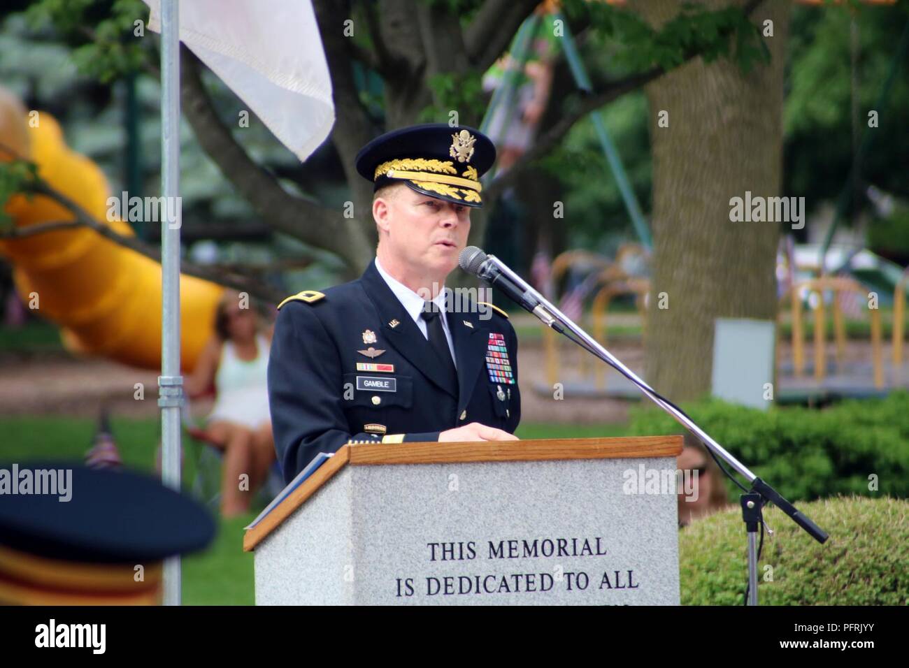 Maj. Gen. Duane Gamble, commanding general of the U.S. Army Sustainment ...