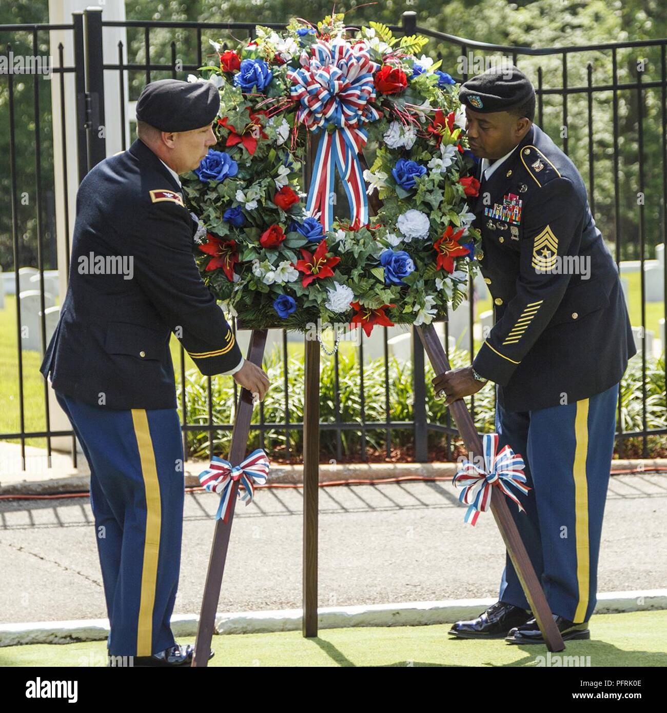 Anniston Army Depot Commander Col. Joel Warhurst and Sgt. Maj. Ronald ...