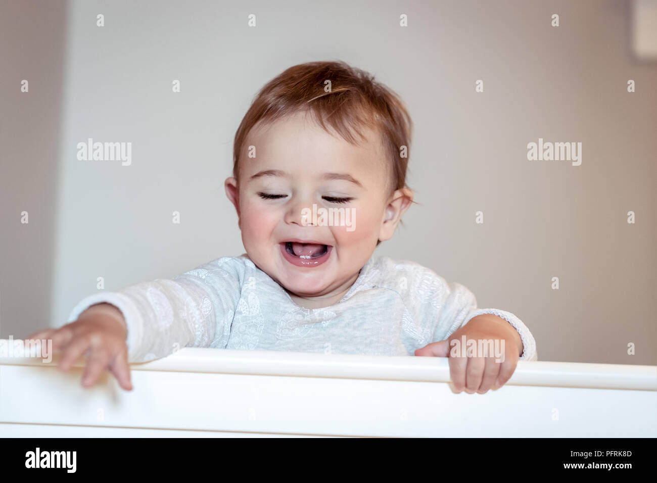 Kids having fun in bedroom hi-res stock photography and images - Alamy