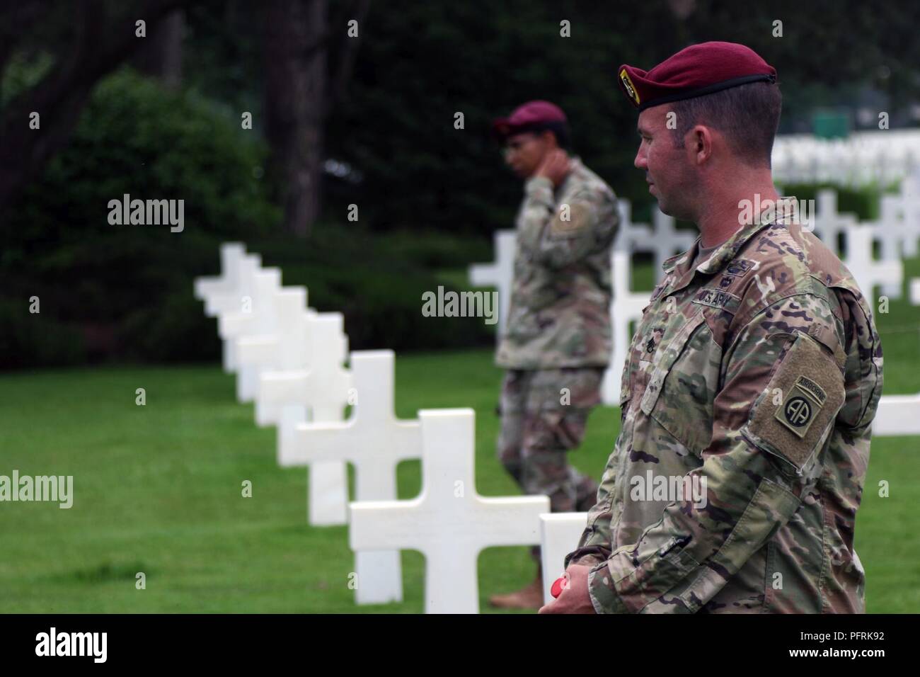 Staff Sgt. Kyle Dodier (front), a weapons squad leader with Co. B., 2nd ...