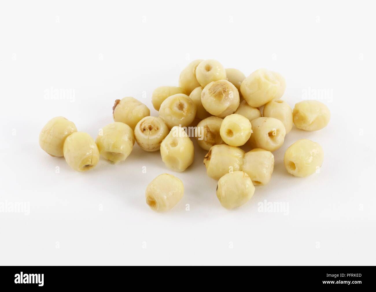 Heap of fresh lotus nuts Stock Photo - Alamy