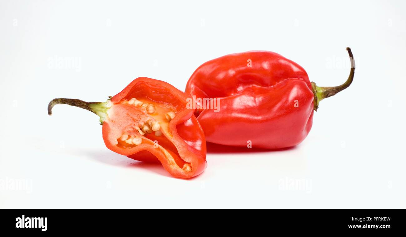 Two habanero chili red hi-res stock photography and images - Alamy
