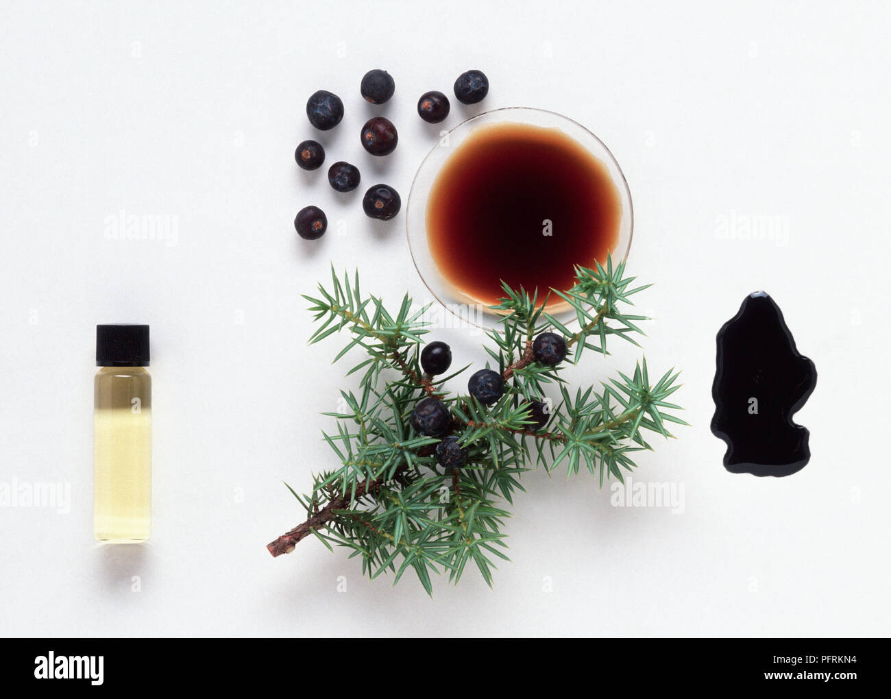 Juniper berry bottle hi-res stock photography and images - Alamy