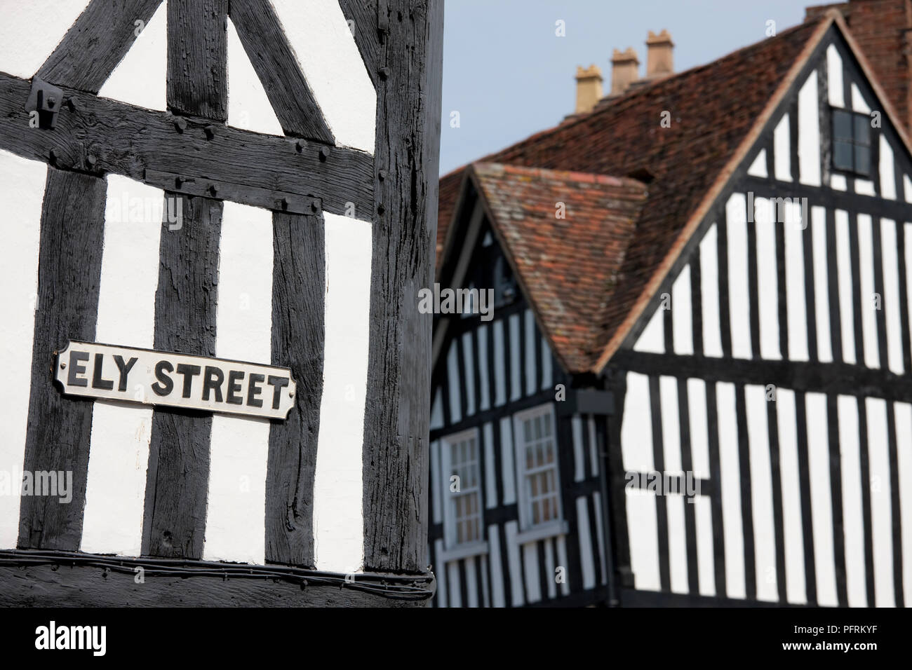 Great Britain, England, Warwickshire, Stratford-upon-Avon, timber ...