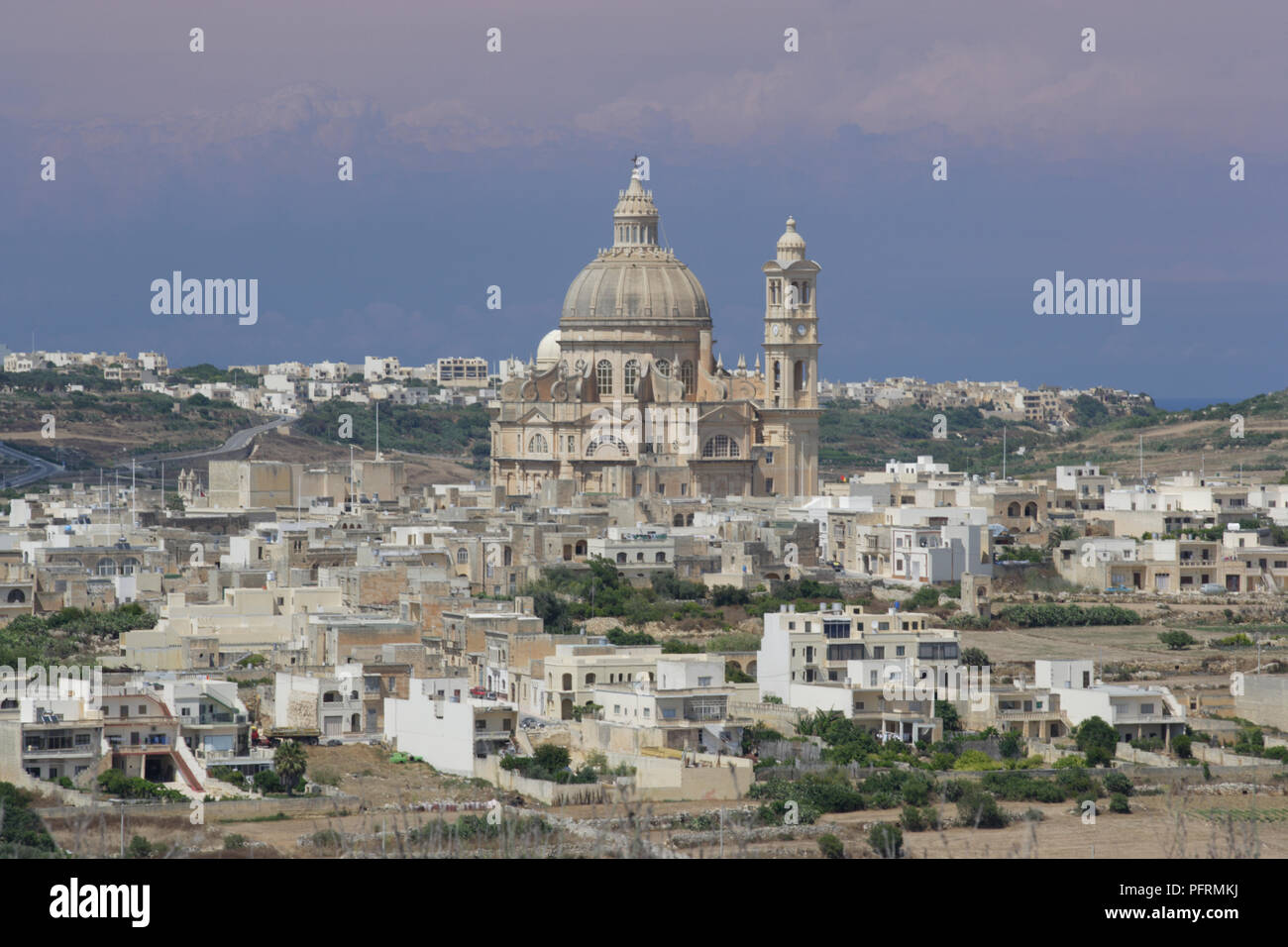 Malta, Gozo, Xewkija, The Rotunda (St John the Baptist Church Stock ...