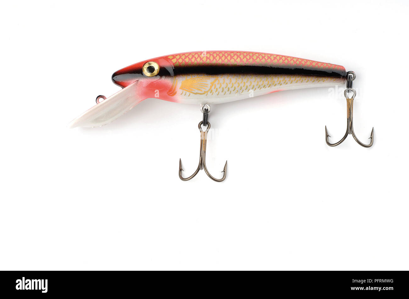 Lure with hooks Stock Photo - Alamy