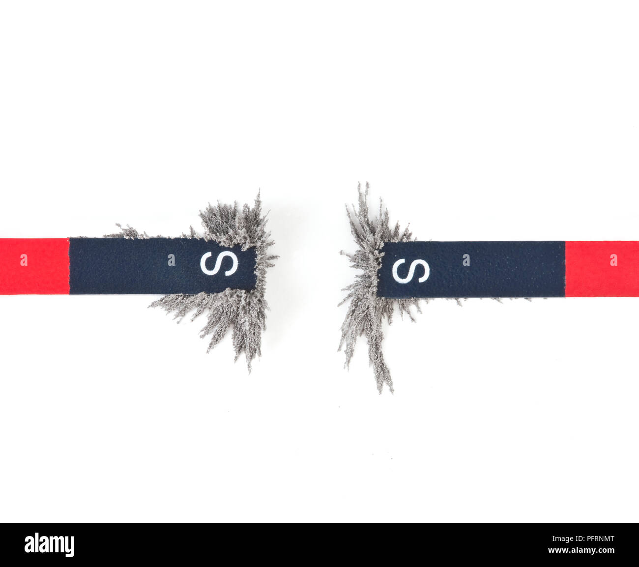 Iron filings bar magnet hi-res stock photography and images - Alamy