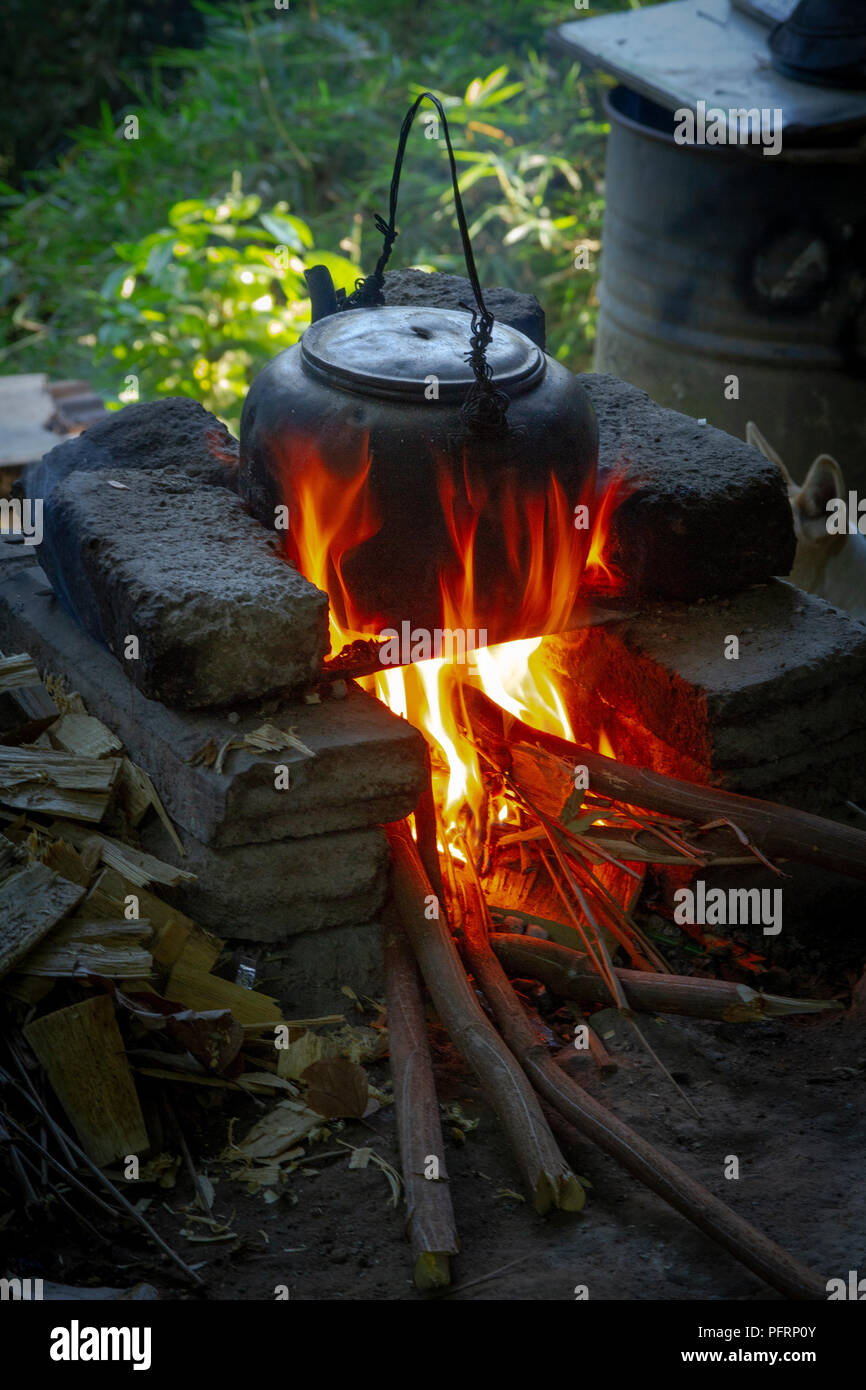 A traditional stove outdoor Stock Photo - Alamy