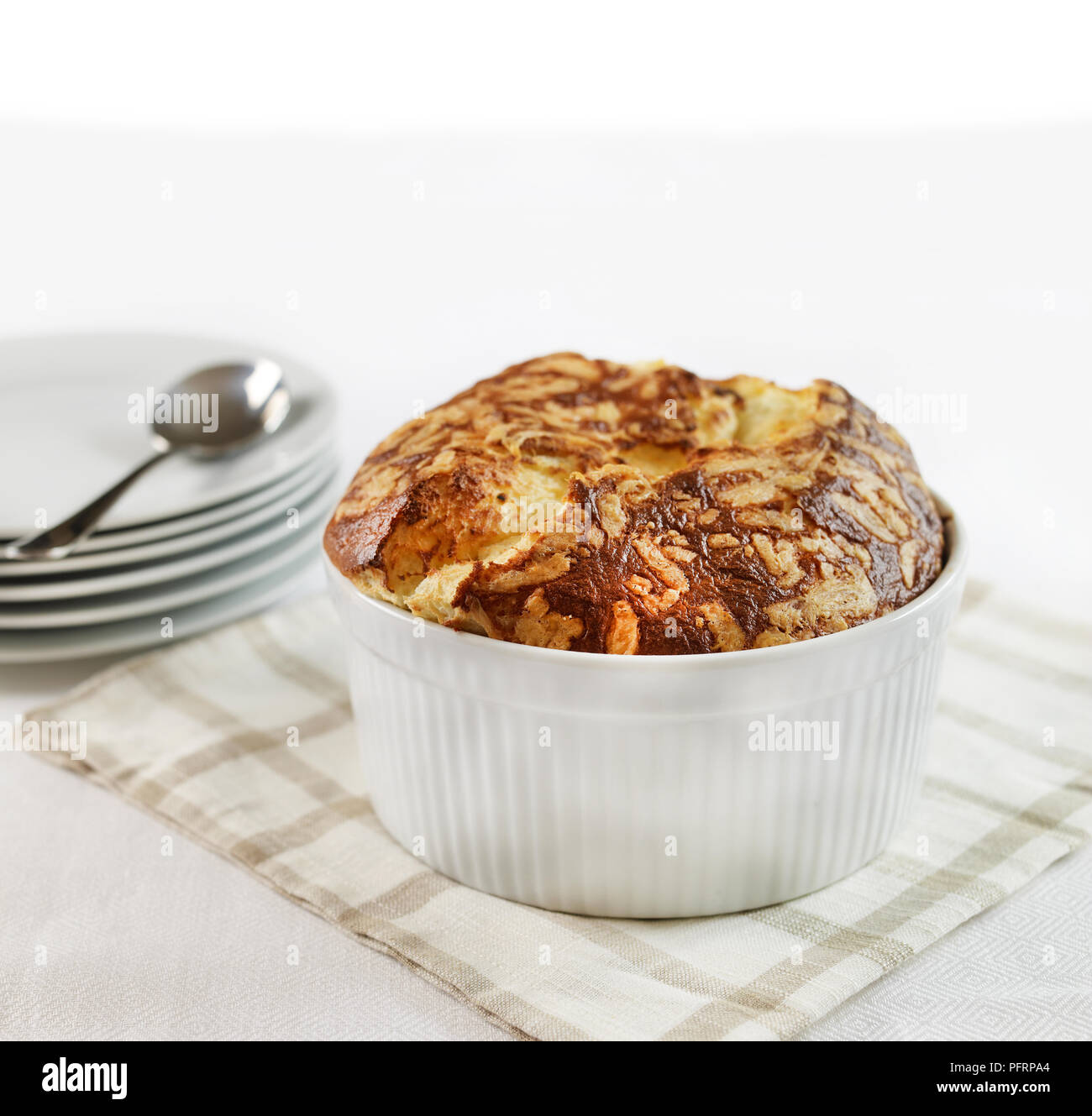 Classic cheese souffle Stock Photo - Alamy