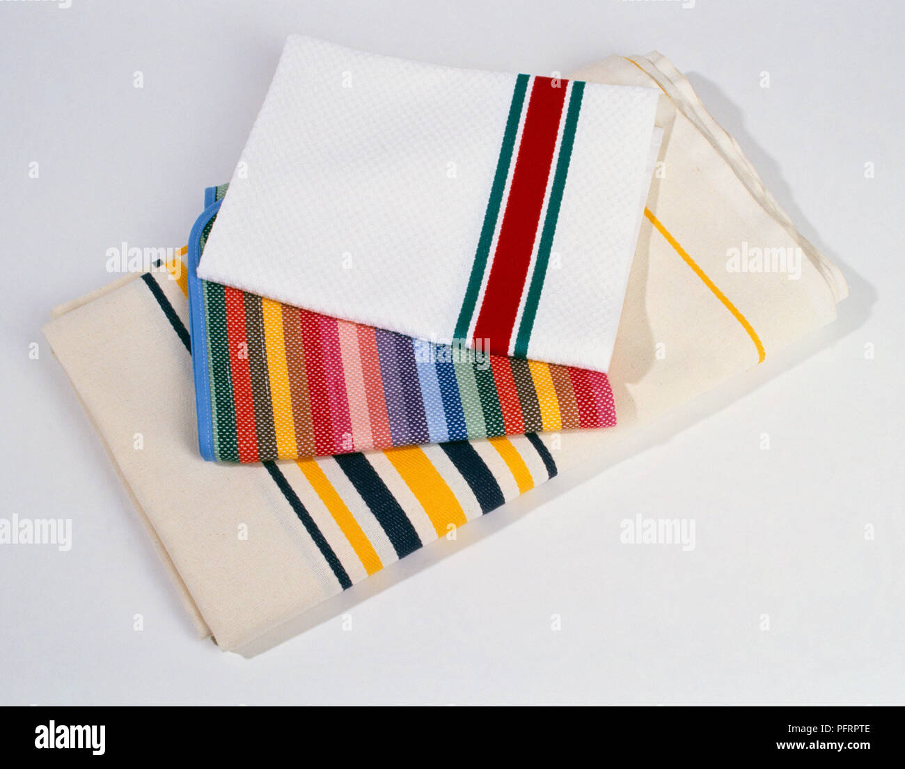 Traditional striped French textiles from the Dordogne Stock Photo - Alamy