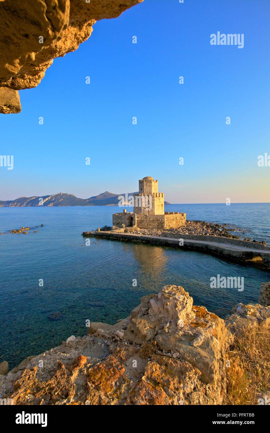 The Castle at Methoni, Messinia, The Peloponnese, Greece, Southern ...