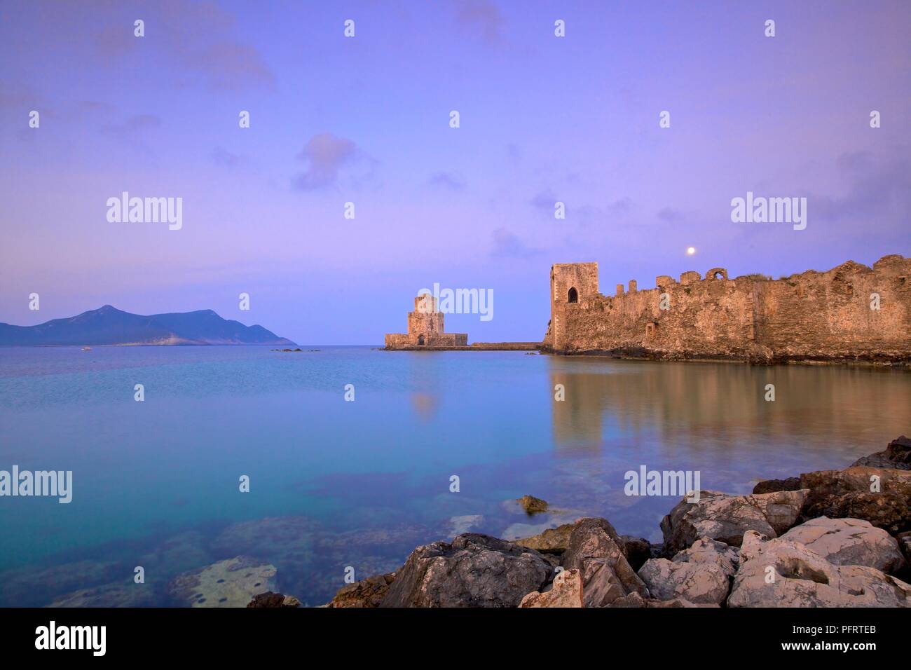 The Castle at Methoni, Messinia, The Peloponnese, Greece, Southern ...
