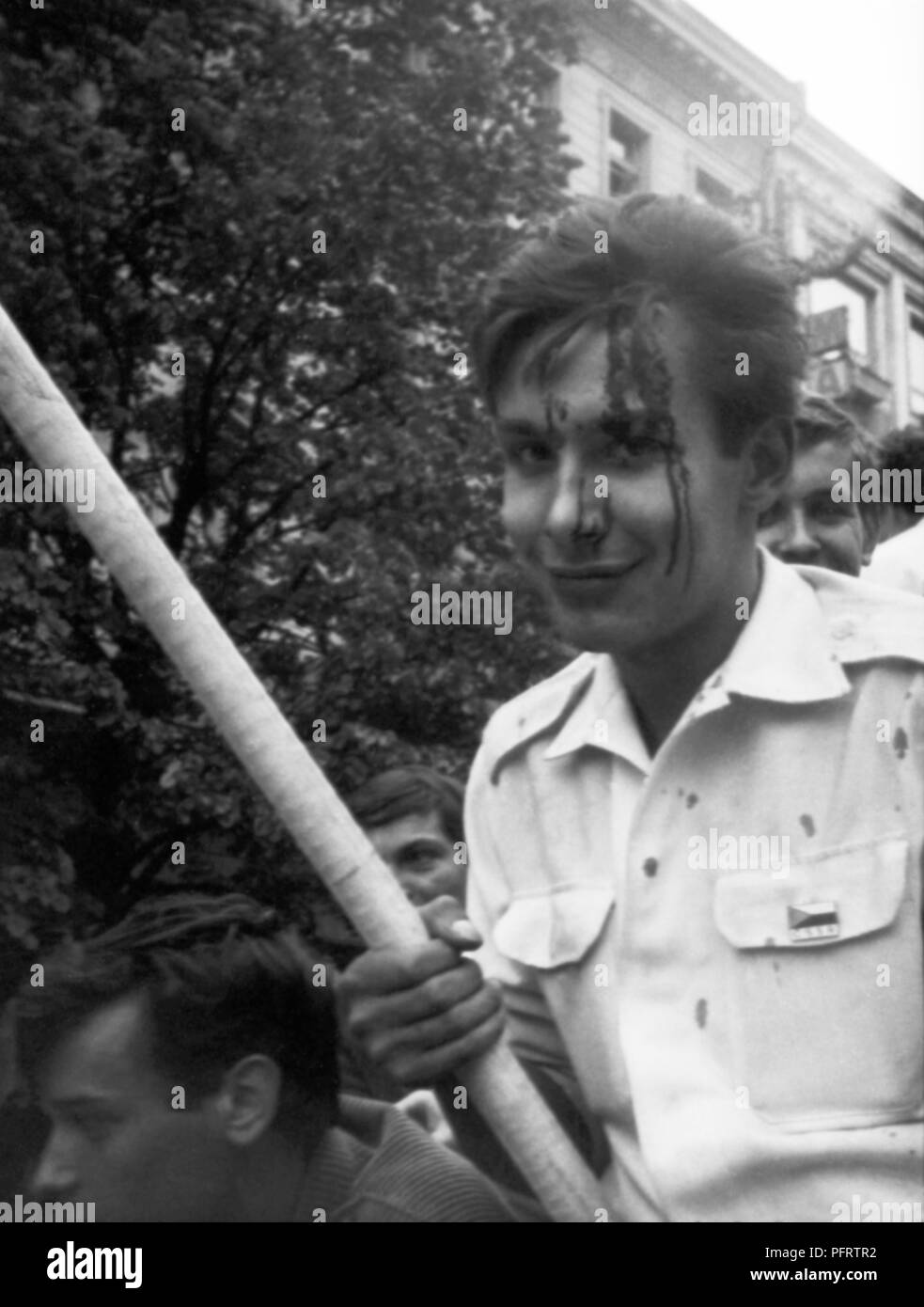 Soviet invasion to czechoslovakia Black and White Stock Photos & Images ...