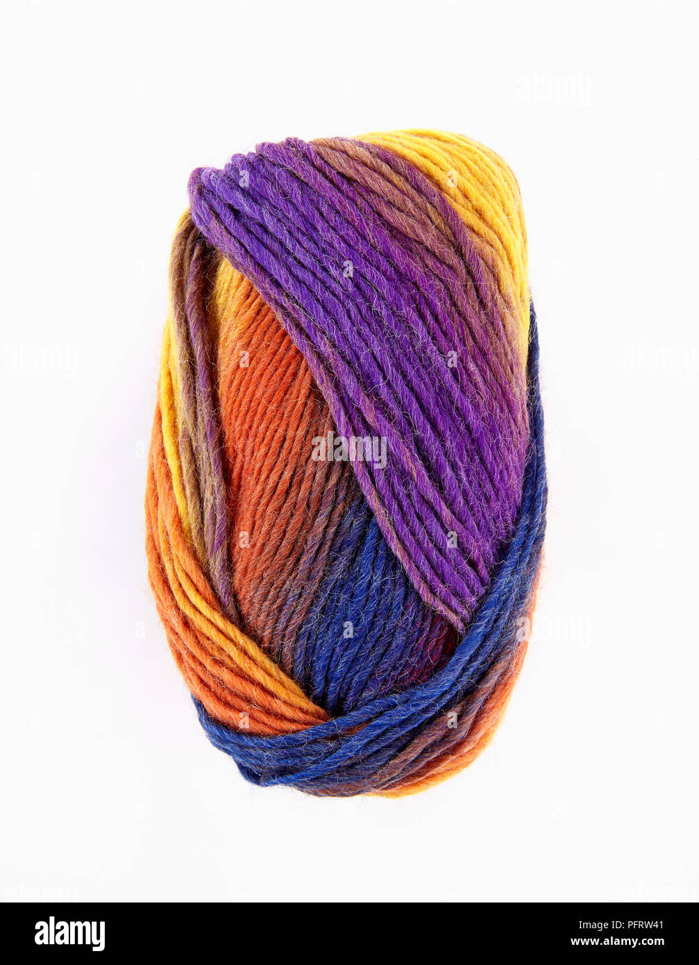 Multi coloured ball of wool Stock Photo - Alamy