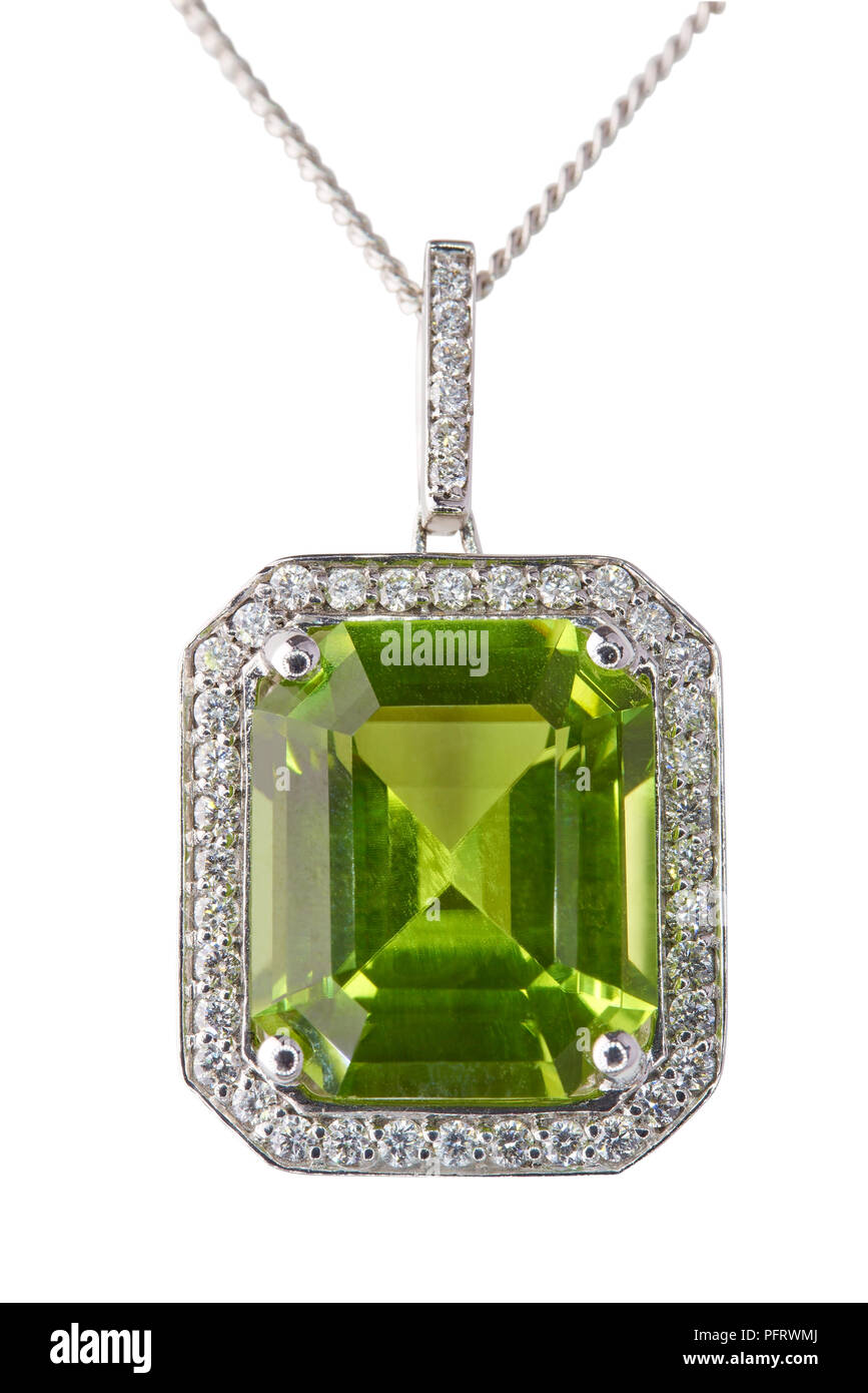 Peridot gemstone Cut Out Stock Images & Pictures - Alamy