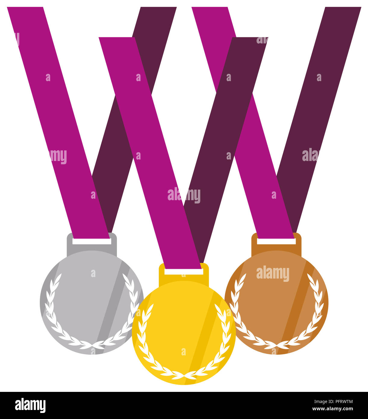 Plain gold medal hi-res stock photography and images - Alamy