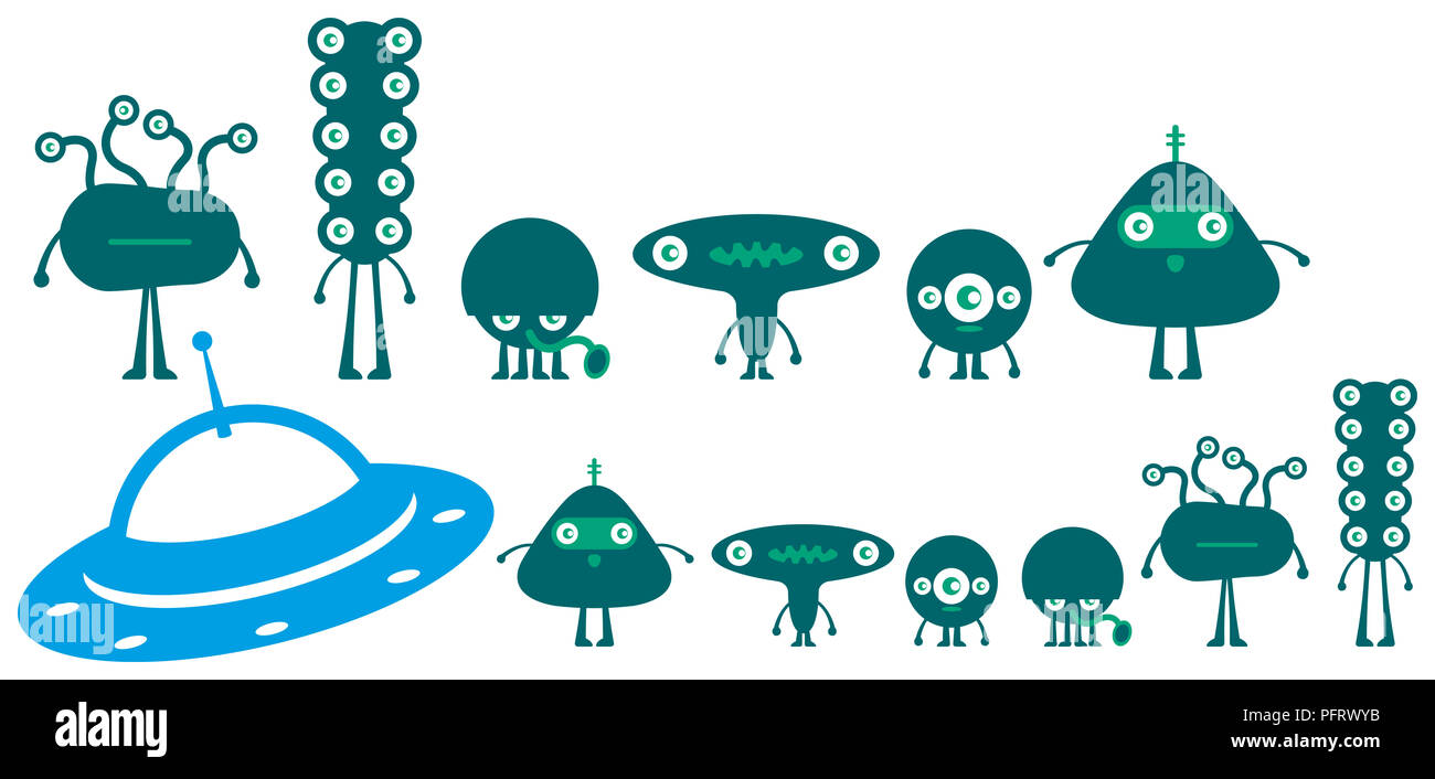 Aliens alien Cut Out Stock Images & Pictures - Alamy