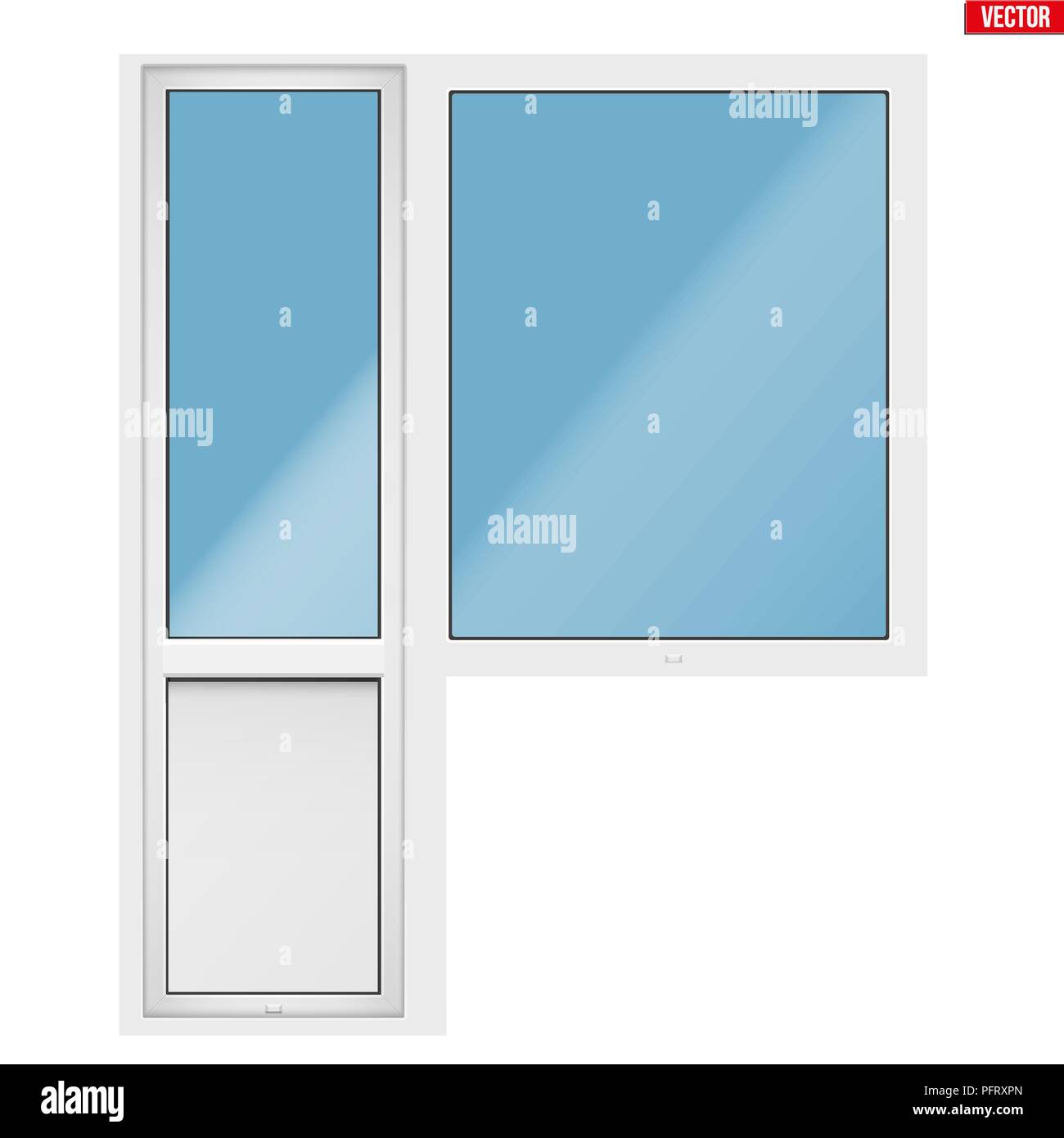 Window pvc plastic plastic Stock Vector Images - Alamy