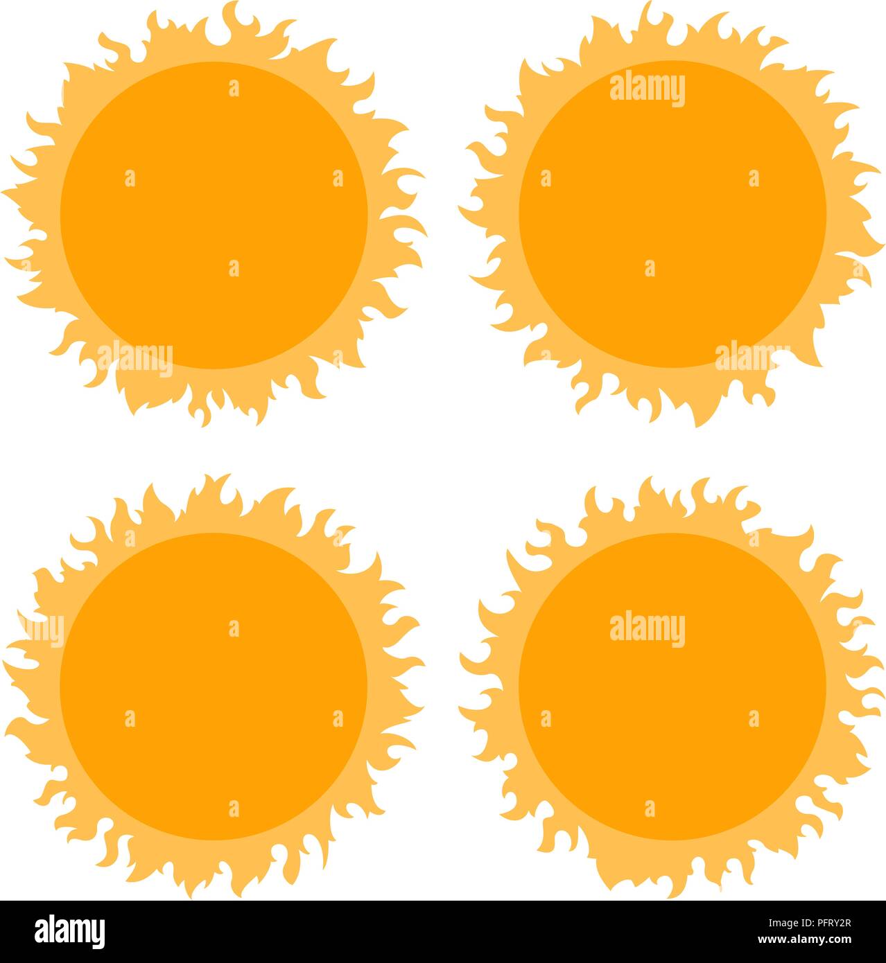 Sun icon set Stock Vector Image & Art - Alamy