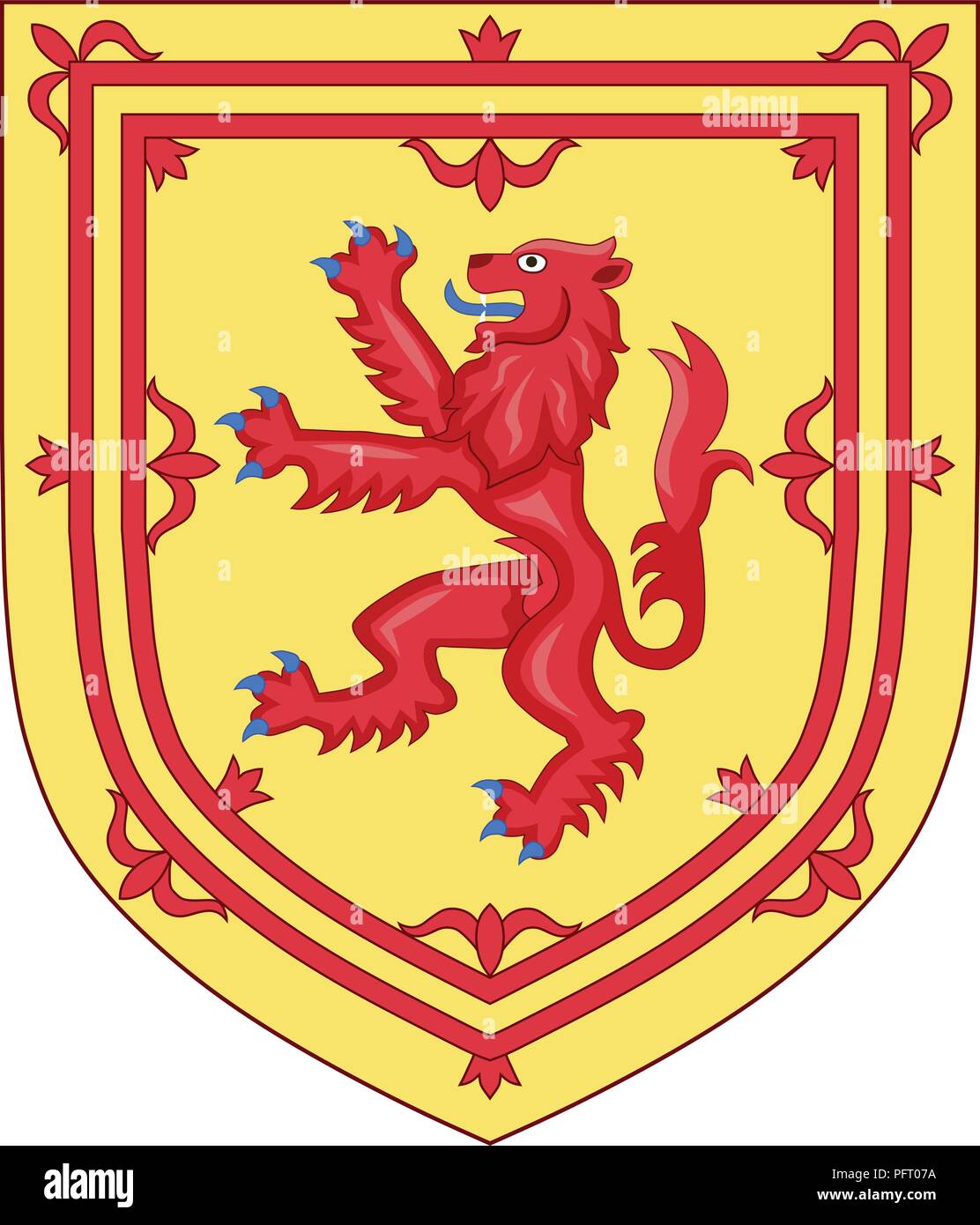 Historical coat of arms of Scotland Stock Vector Image & Art - Alamy