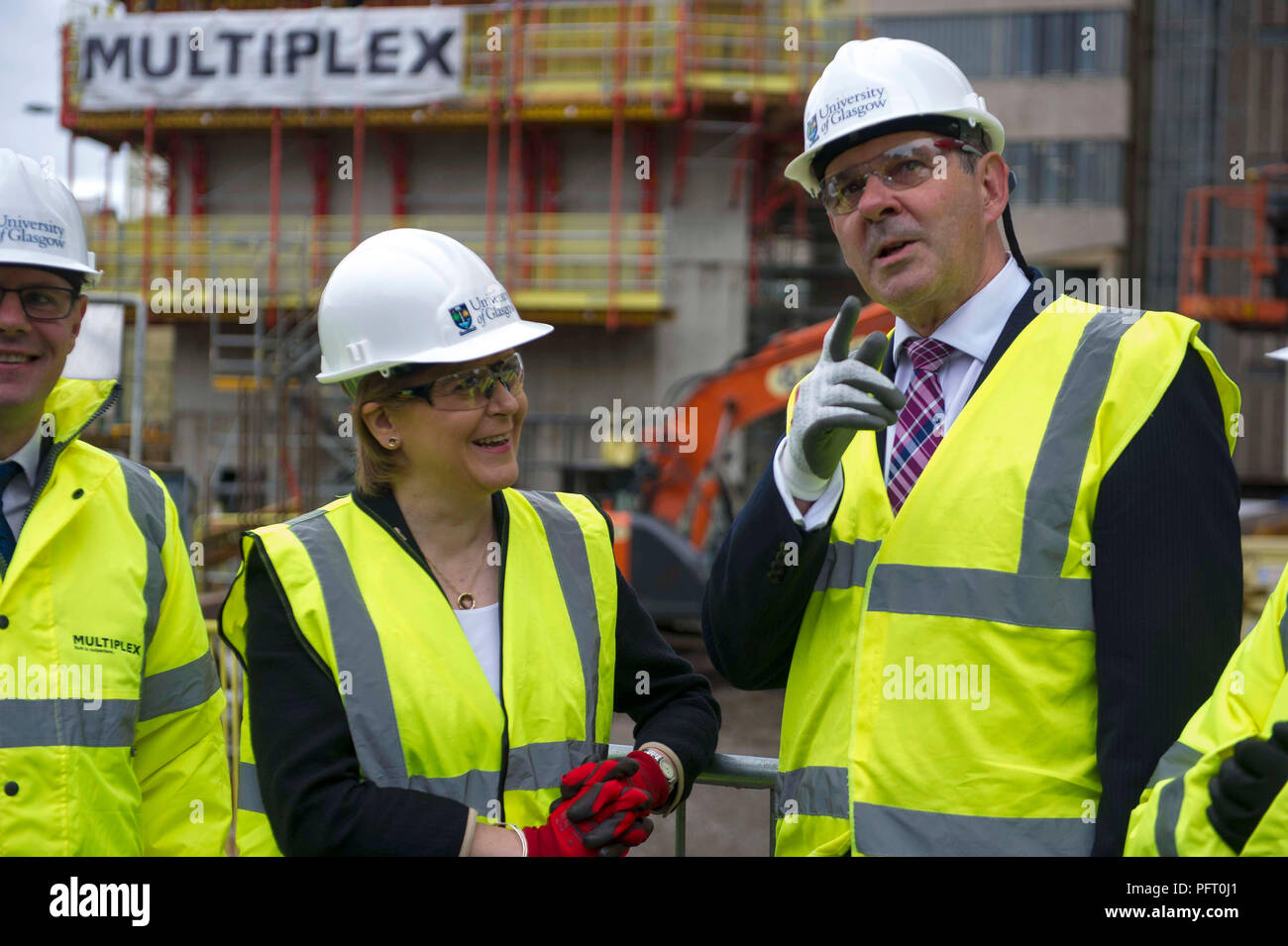 First Minister Nicola Sturgeon and Glasgow University Vice-Principal ...