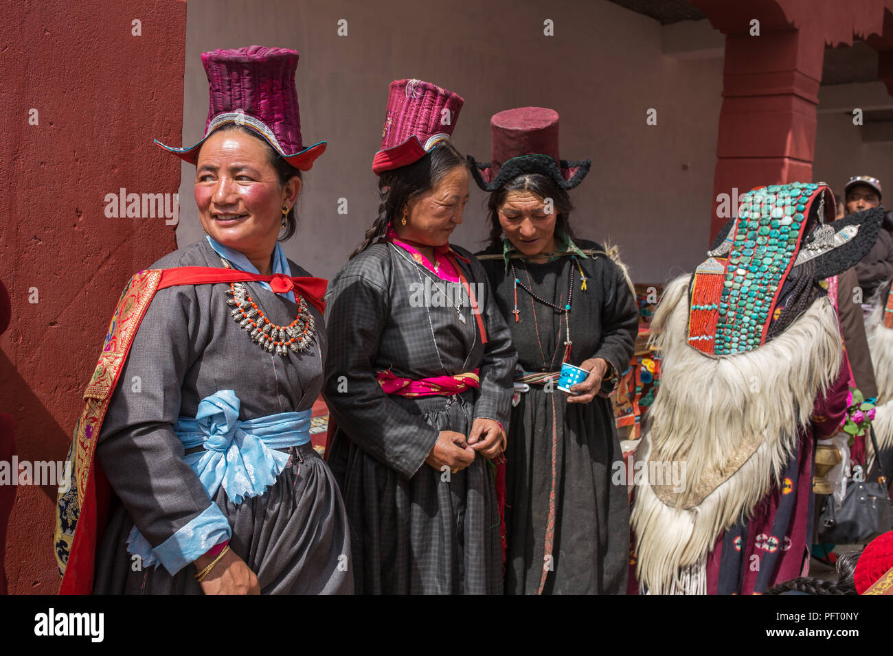 Ladakhi woman traditional dress hi-res stock photography and images - Alamy