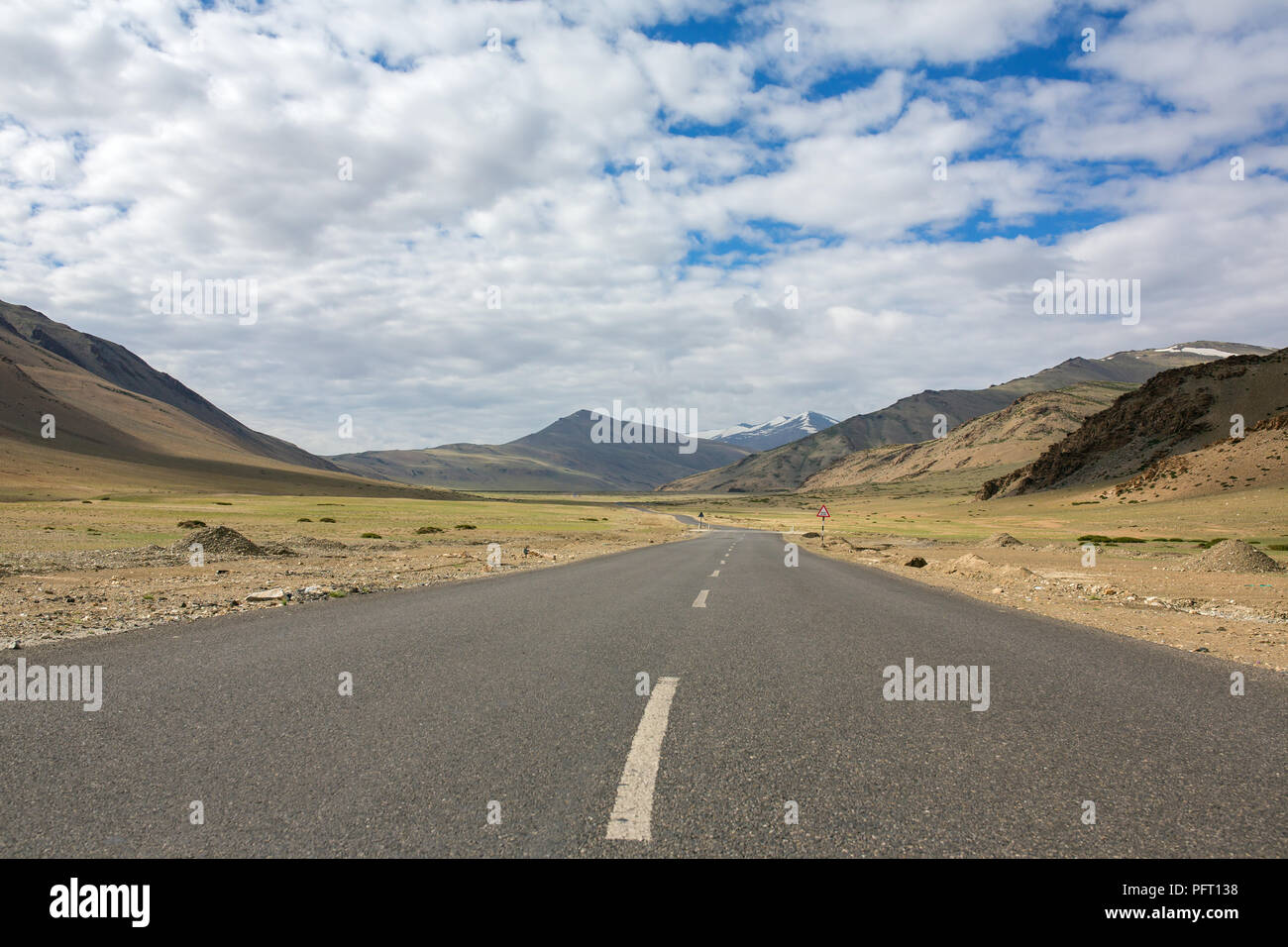 Trans Himalayan Manali - Leh highway in Himalayas. More plains, Ladakh ...