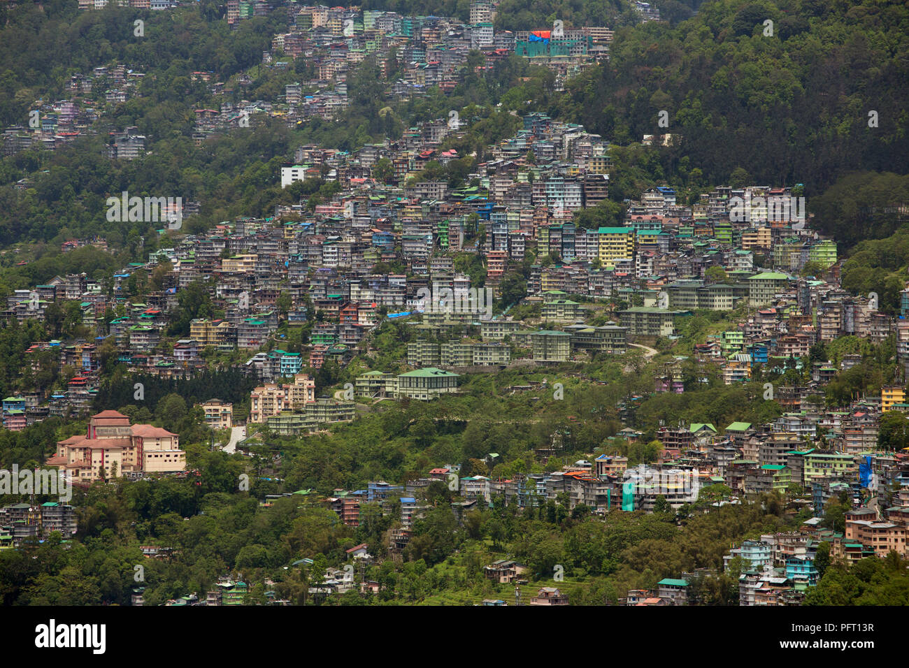 Aerial view gangtok sikkim hi-res stock photography and images - Alamy