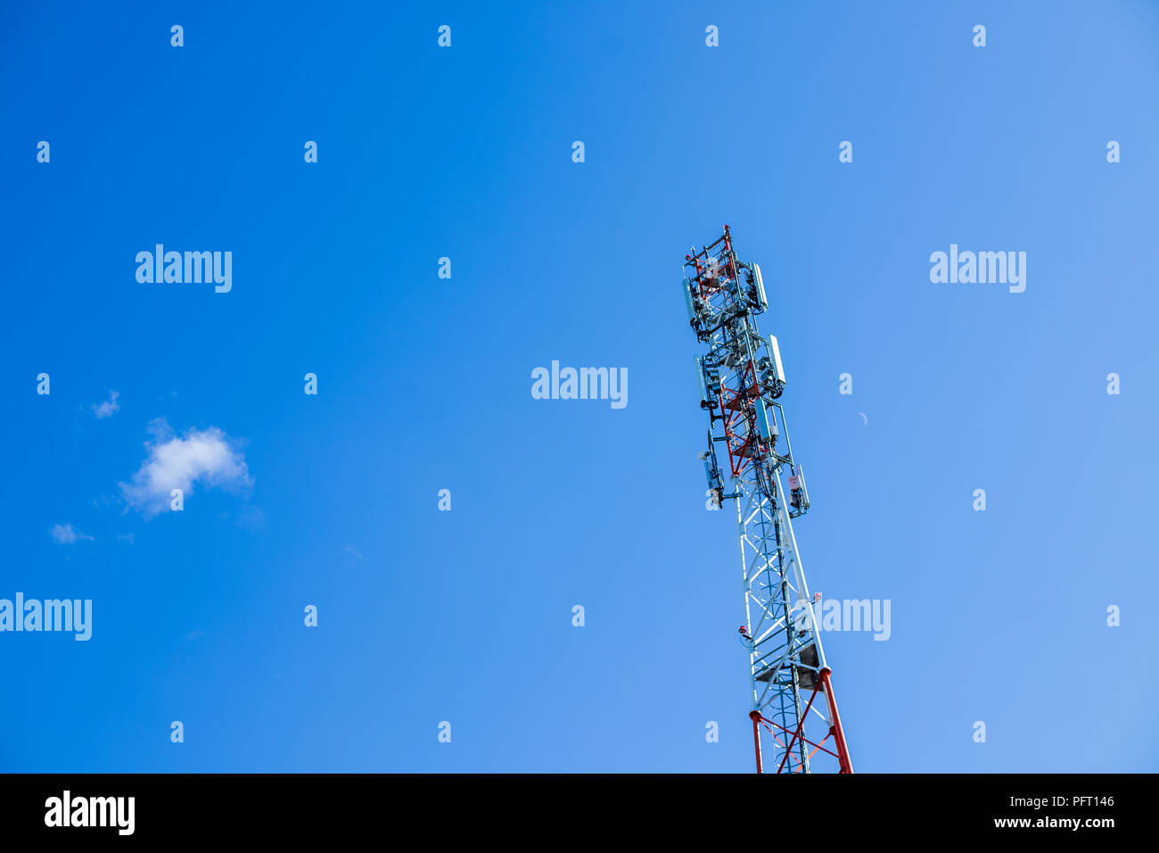 Mobile phone Telecommunication Radio antenna Tower. Cell phone tower ...