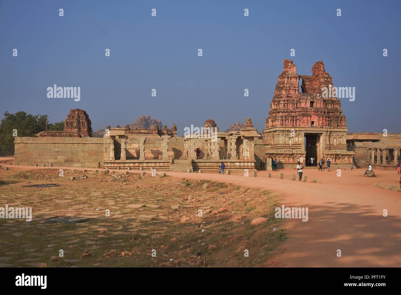 "Lofty eastern gateway of Vijaya Vitthala temple complex, Hampi ...