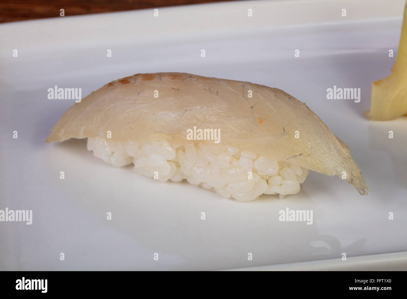 Cold Sushi with raw dorada Stock Photo - Alamy