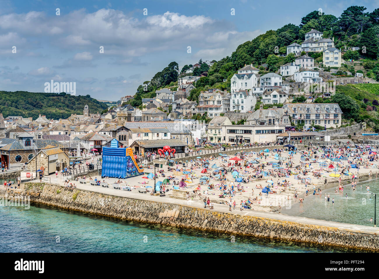 Looe Beach Cornwall Uk Tourists High Resolution Stock Photography and ...