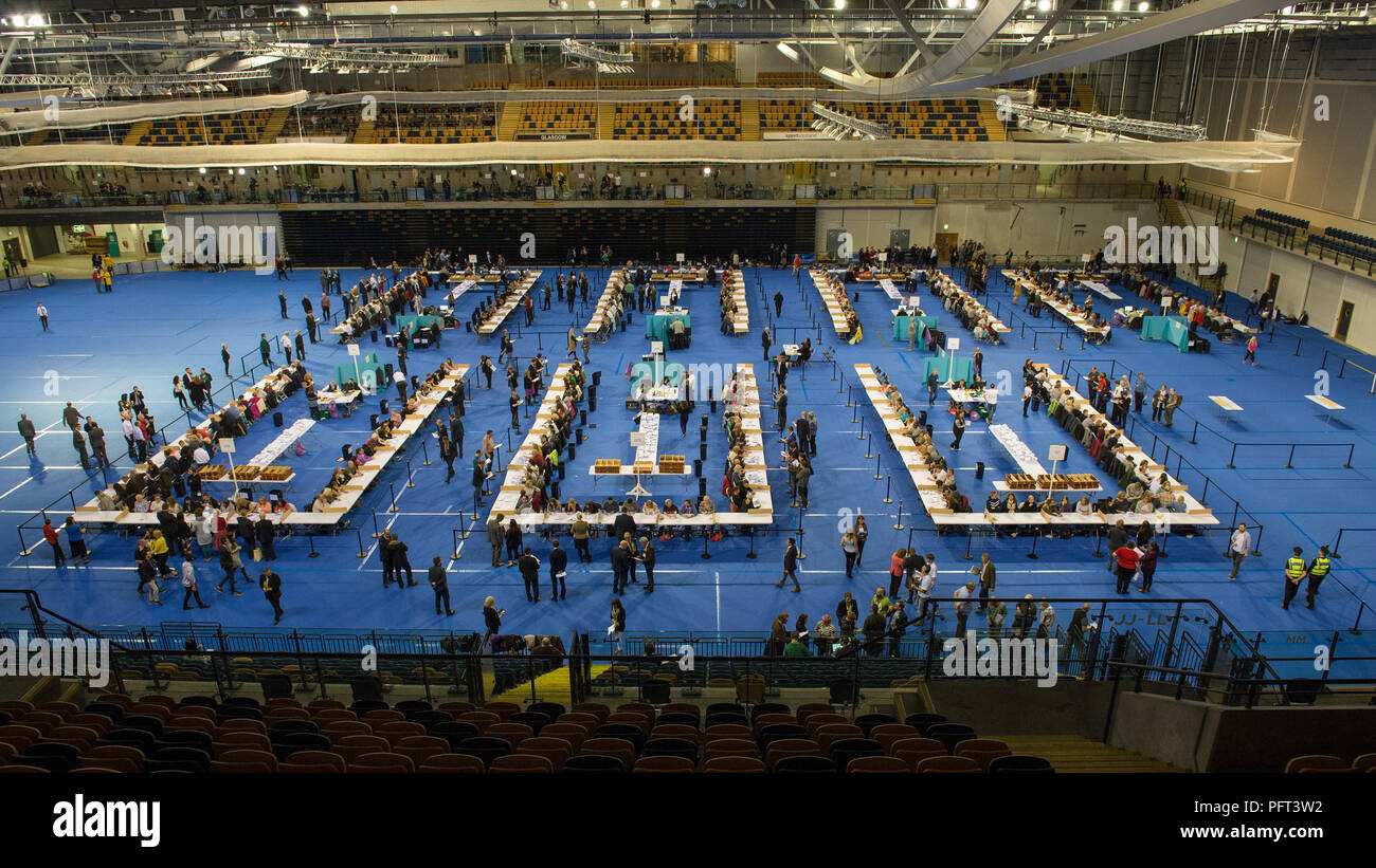 Counting the votes, UK Parliamentary Elections, Emirates Sir Chris Hoy ...