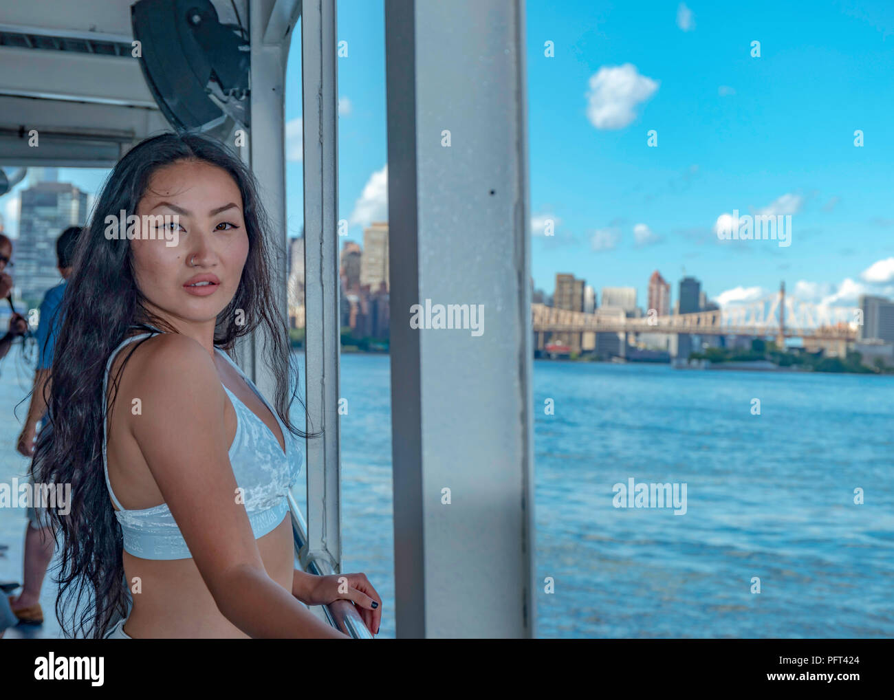 Boat Ride on the East River Stock Photo - Alamy
