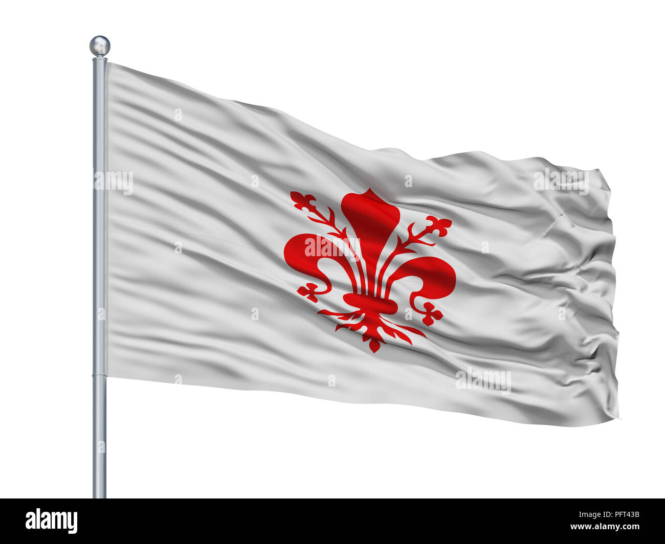 3d flag florence city italy hi-res stock photography and images - Alamy