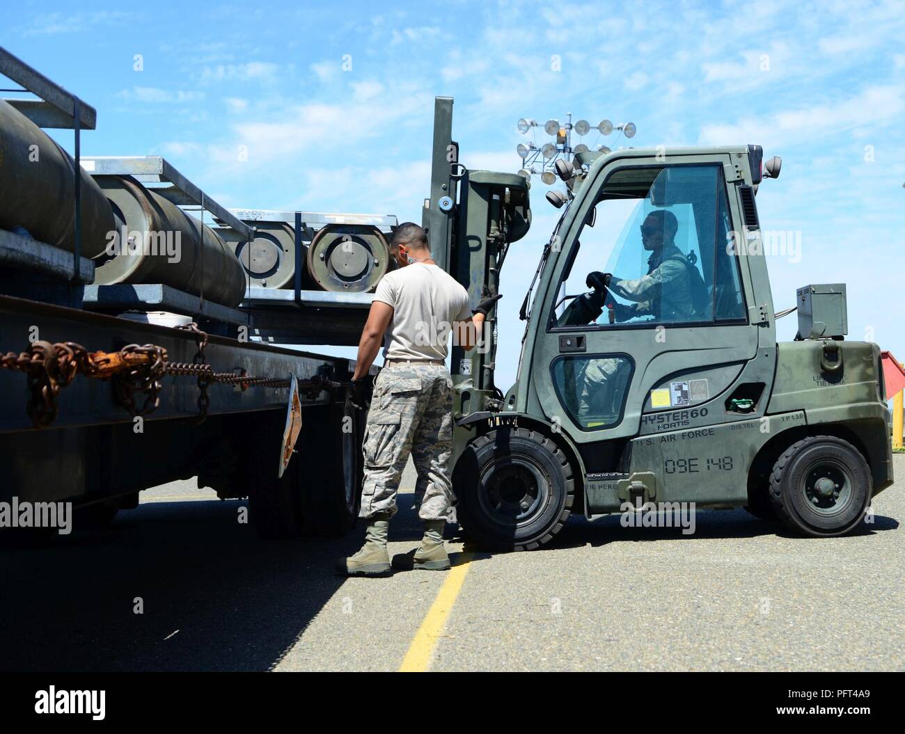 Airman Aaron Amps and Senior Airman Christian Lopez, 9th Munitions ...