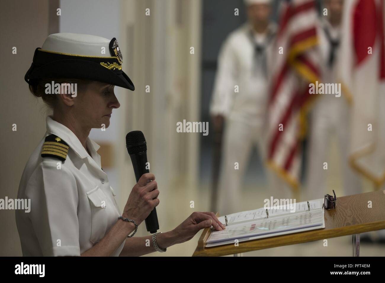 U.S. Navy Capt. Barbara Joe, director for branch clinics at U.S. Naval ...