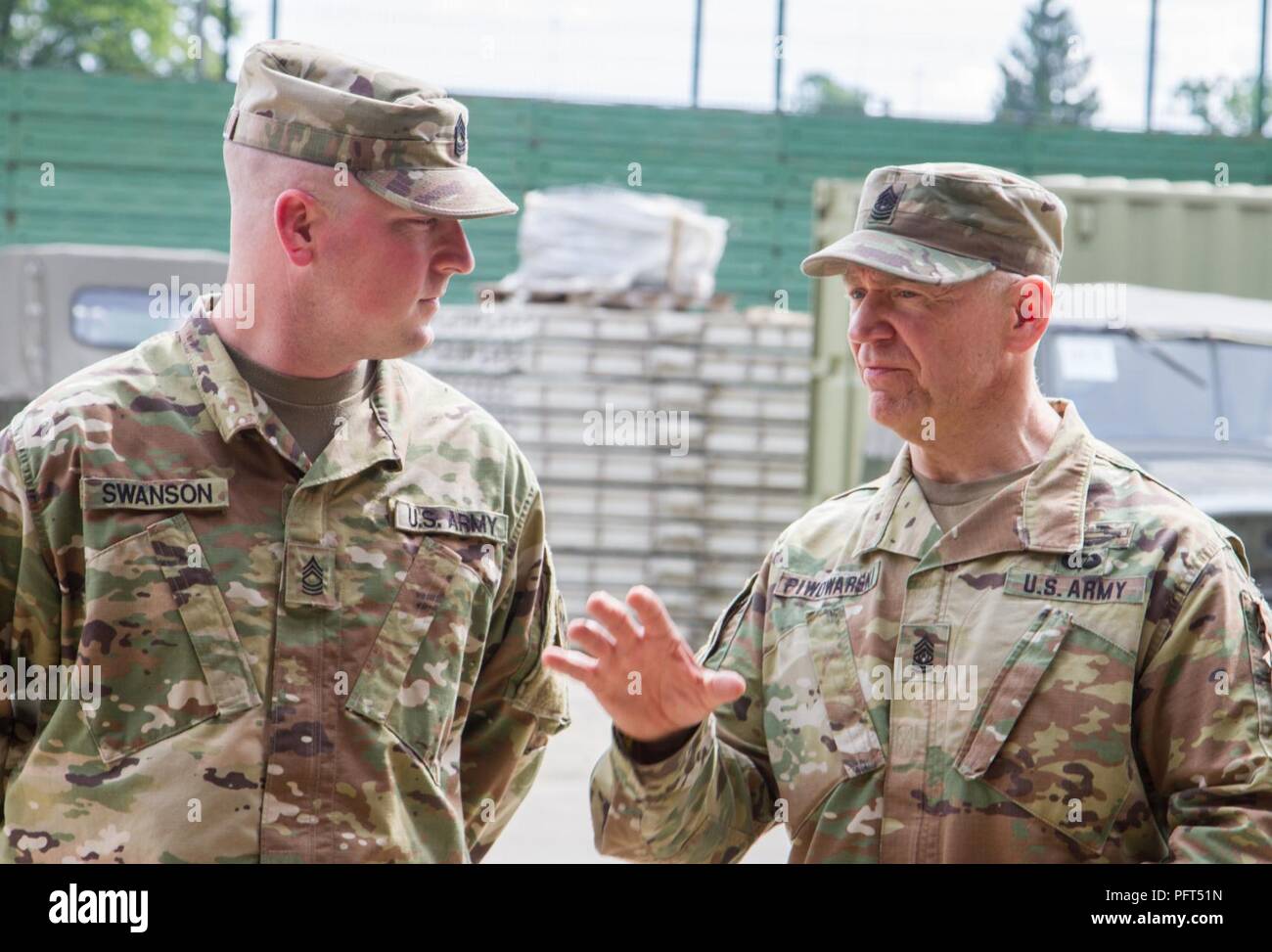 Yavoriv, Ukraine – Command Sgt. Maj. David Piwowarski, the New York ...