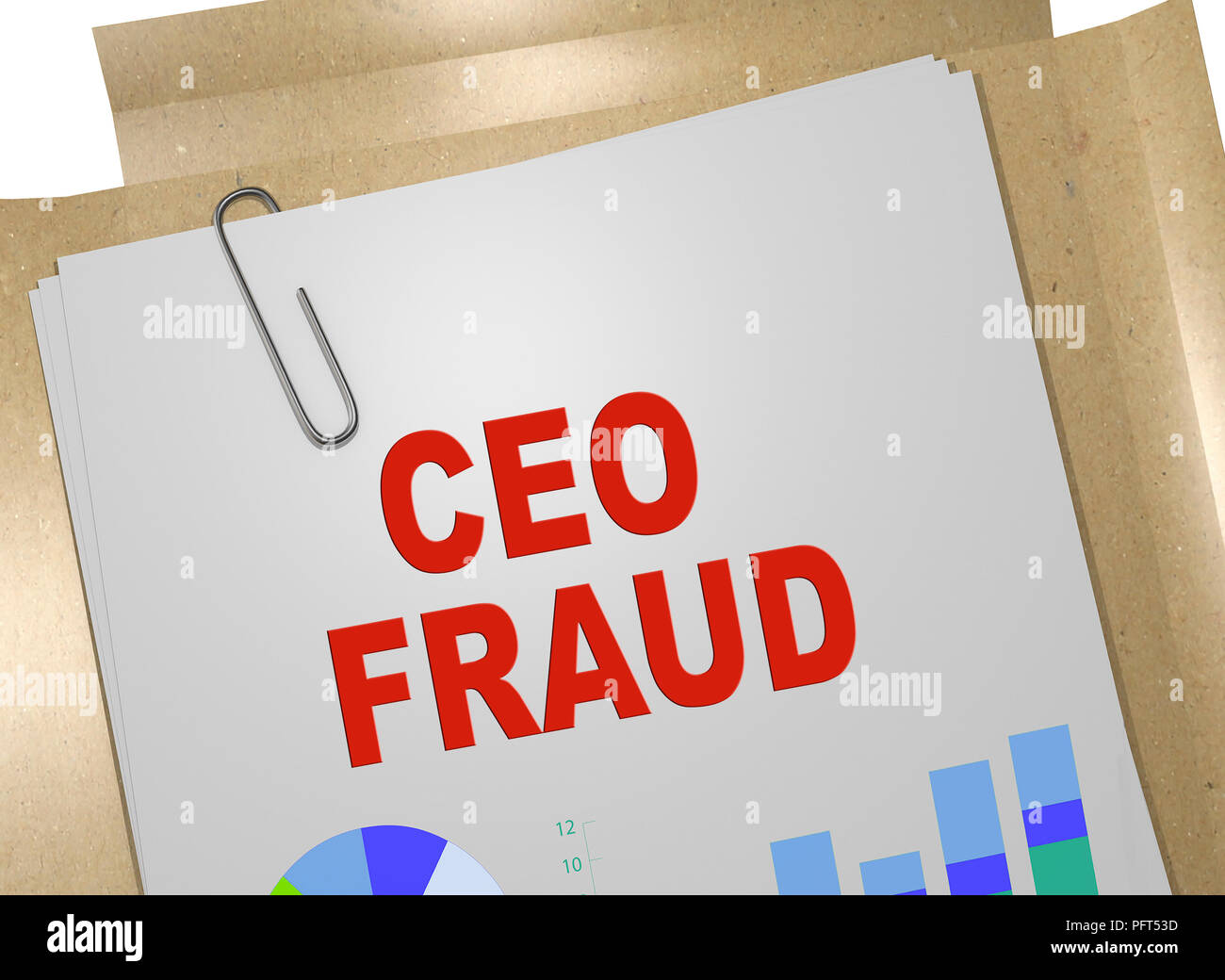 3D illustration of CEO FRAUD title on business document Stock Photo - Alamy