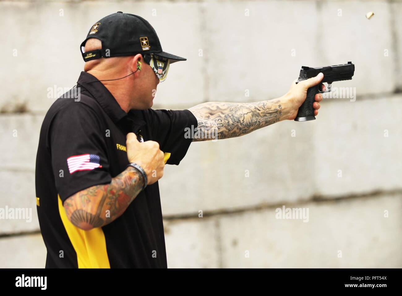 U.S. Army Sgt. 1st Class Patrick Franks from Las Vegas, Nevada fires ...
