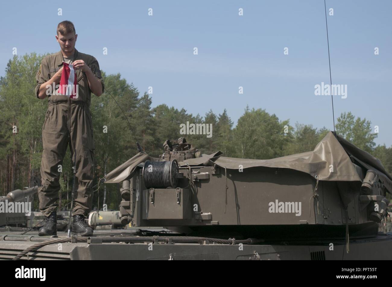 In preparation for Strong Europe Tank Challenge, a Soldier from the ...