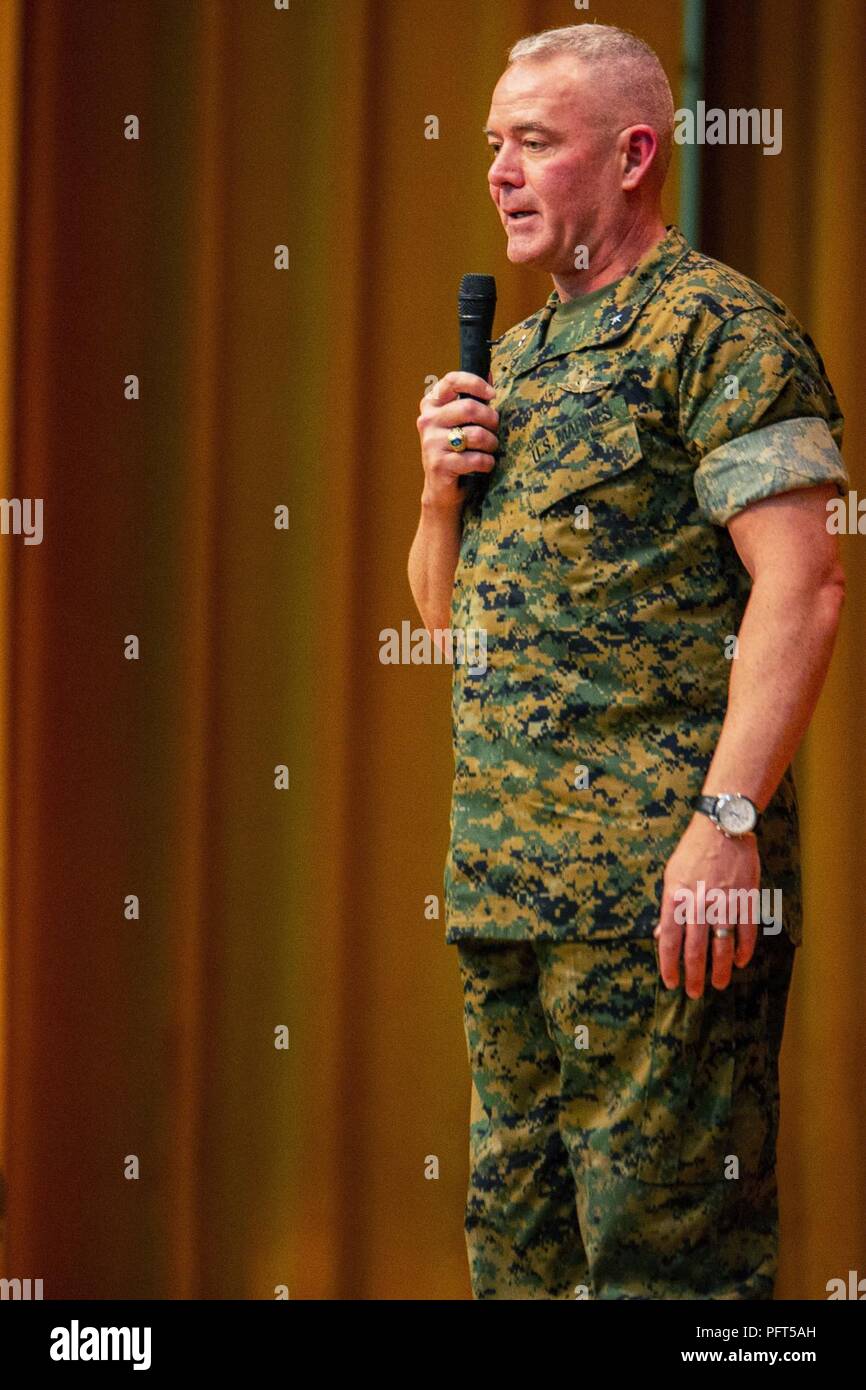 Brig. Gen. Daniel B. Conley, outgoing commanding general of 3rd Marine ...