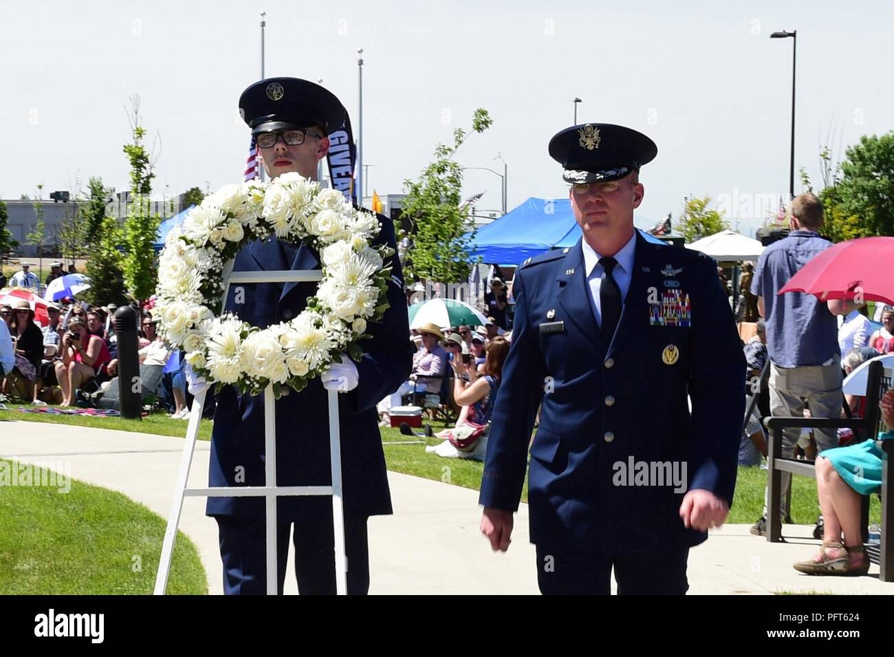 Col. Troy L. Endicott, 460th Space Wing commander, attends the annual ...