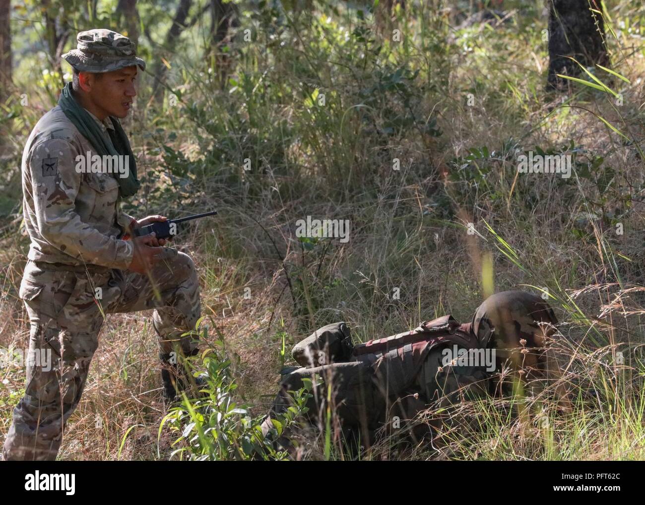 Colour Sgt. Dhan Prasad Ghale, a Gurkha assigned to the British army’s ...