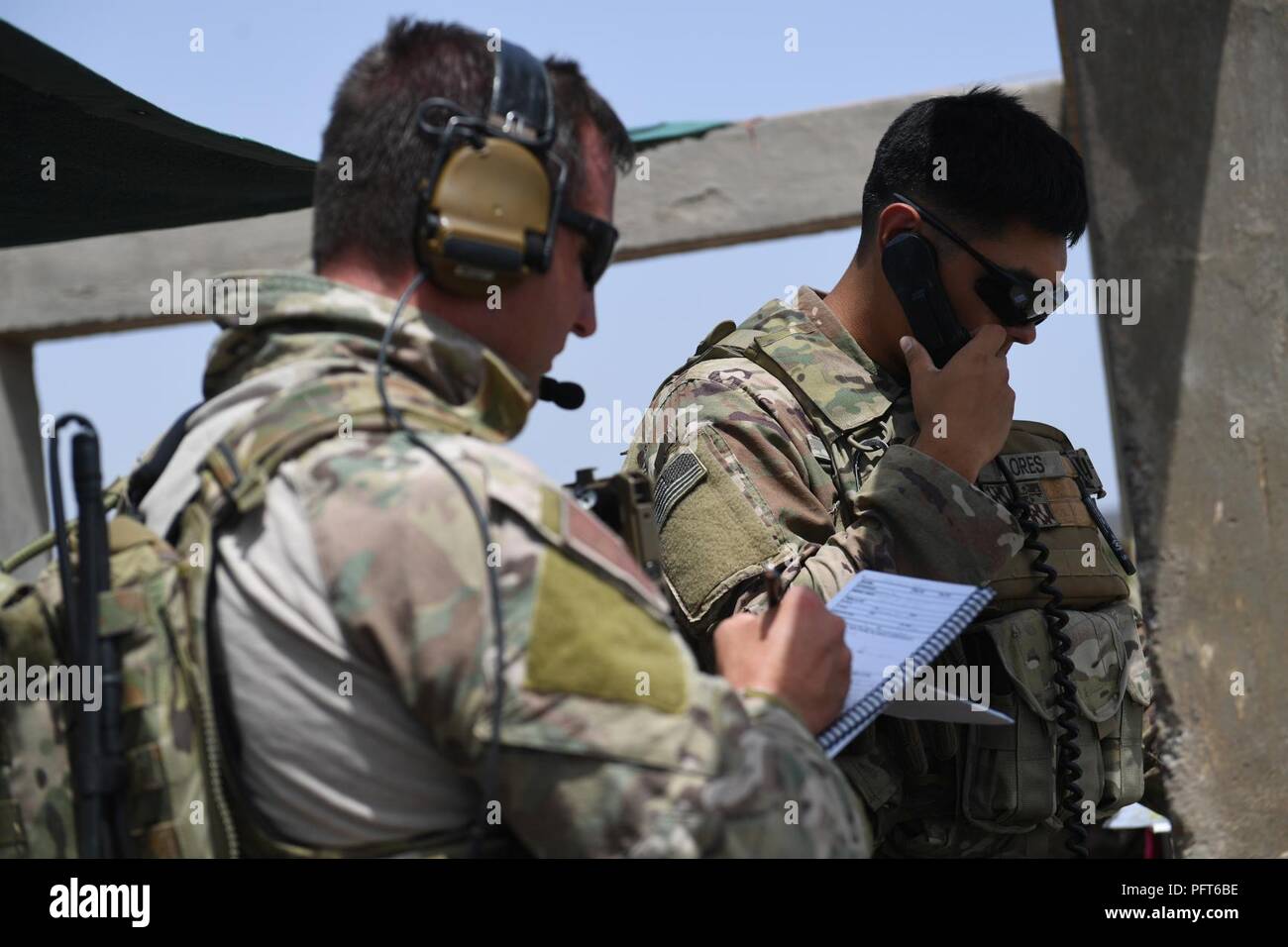 A U.S. Air Force Joint Terminal Attack Controller assigned to the 82nd ...