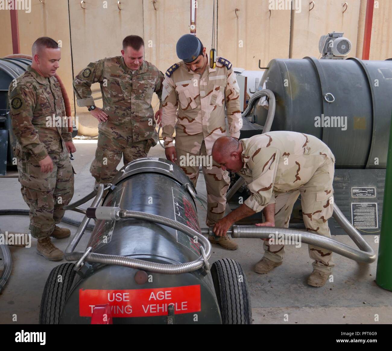 (L-R) Senior Master Sgt. Tim Smith and Master Sgt. Brian Osman, air ...
