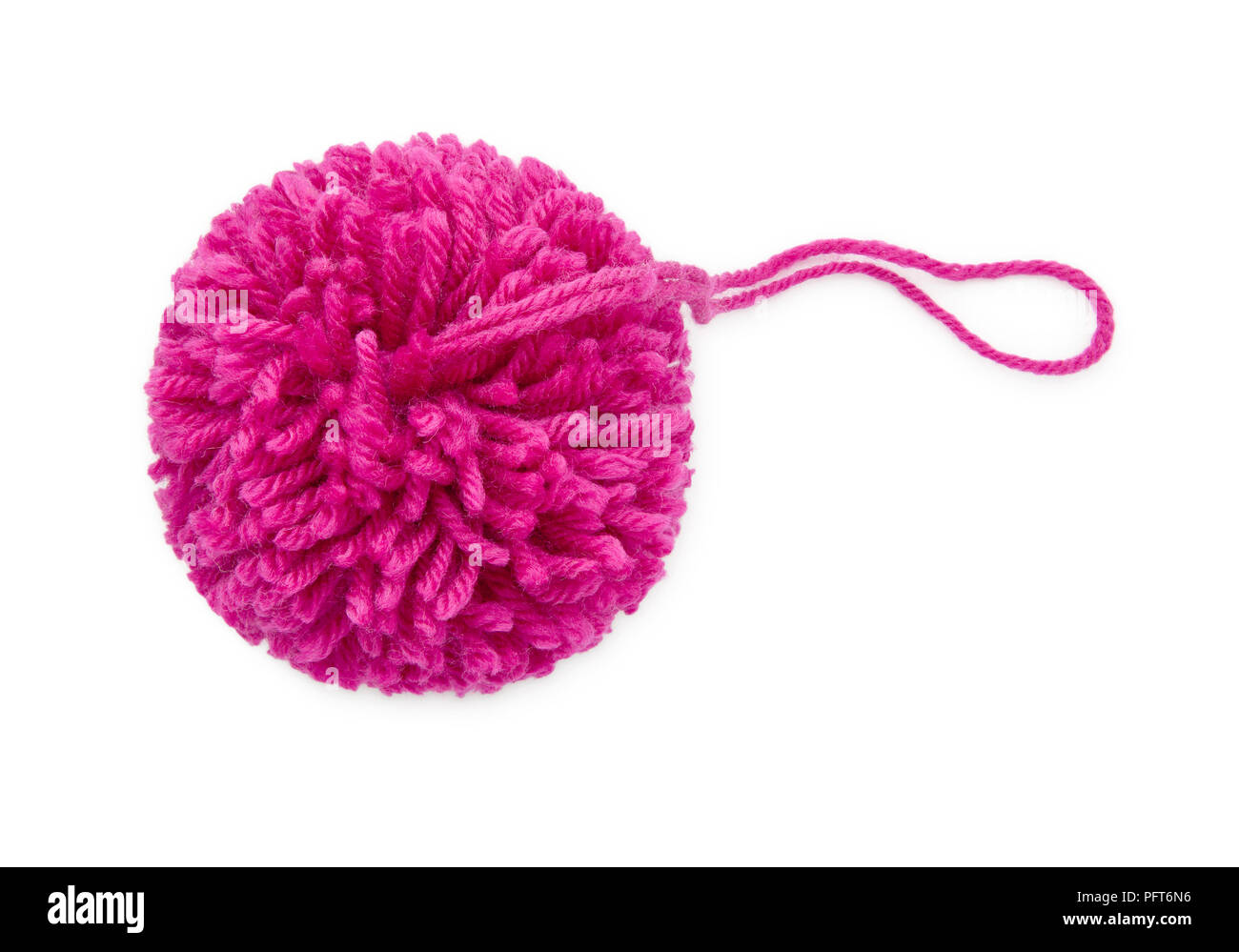 Pink pom pom Stock Photo - Alamy