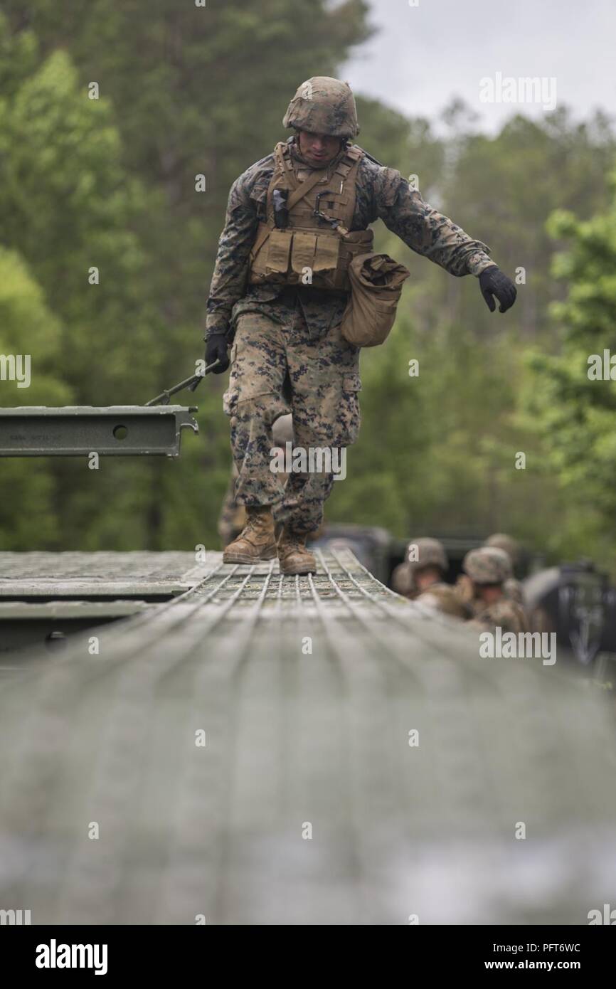 U.S. Marine Corps Lance Cpl. Nain VegaHernandez with Bridge Company ...